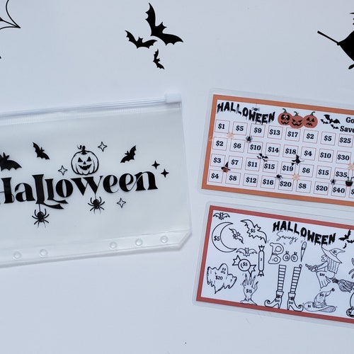 Halloween A6 Cash Envelope With A6 Halloween Savings Challenge - Etsy