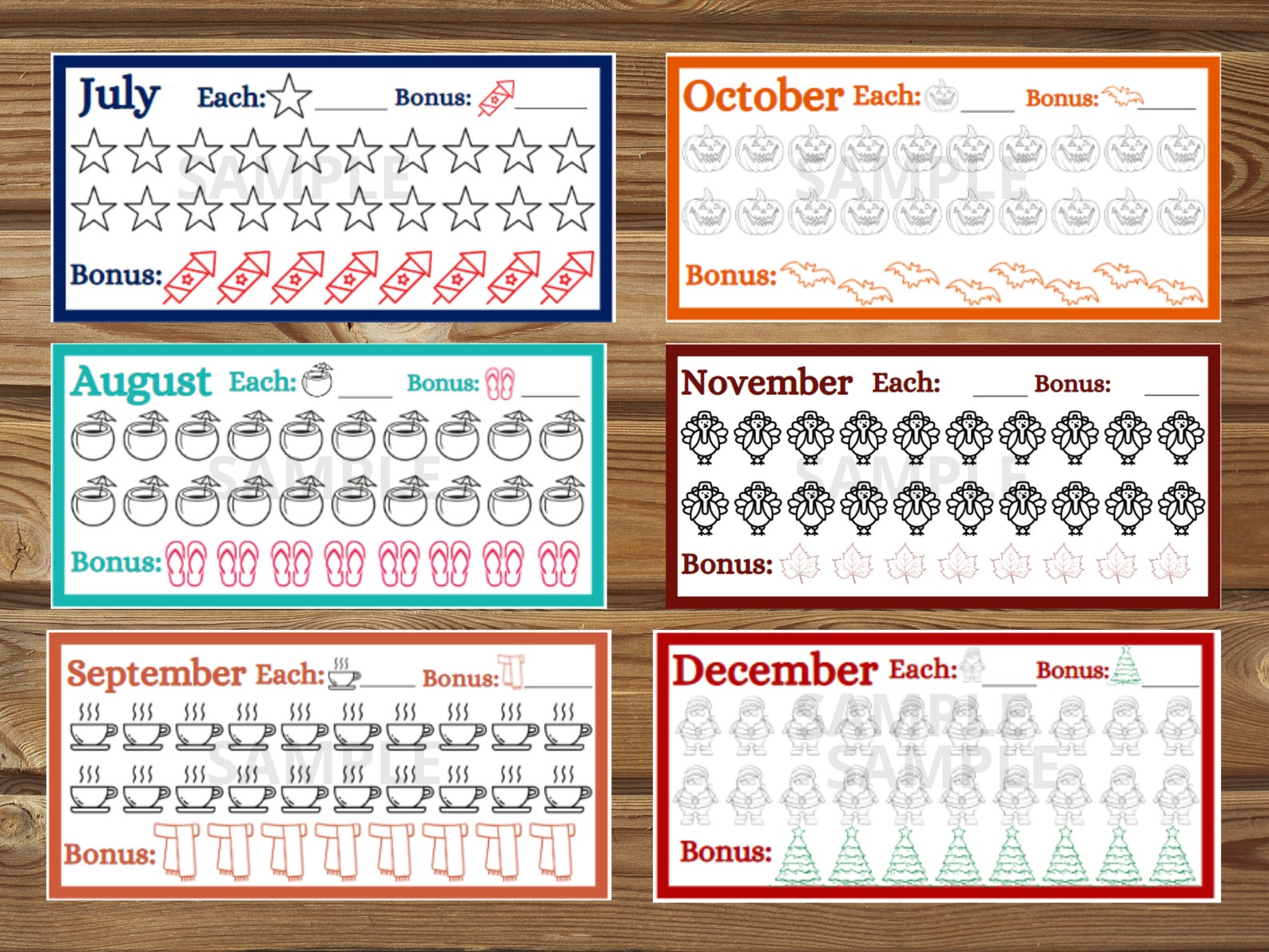 12 Month Savings Challenge Bundle Set Fits A6 Cash Envelopes - Etsy