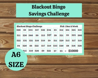 Money Saving Bingo - Etsy