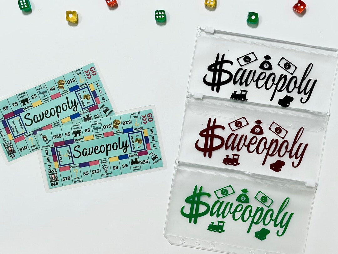 Saveopoly Savings Challenge Game and Saveopoly Cash Envelope Set for A6 ...