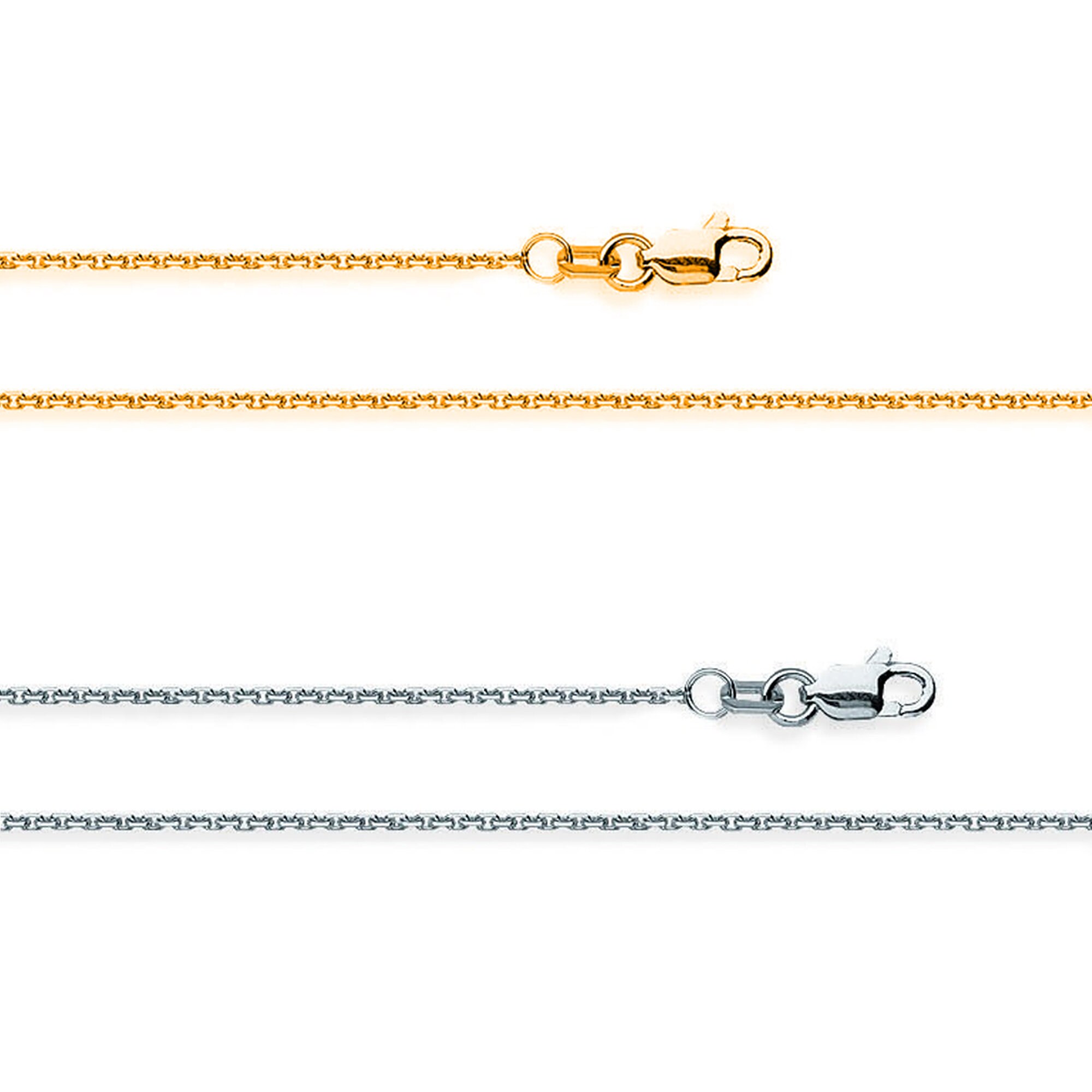 Cable Link Chain Unisex Sz 1.05mm 16