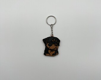 Rottweiler Keychain - Etsy