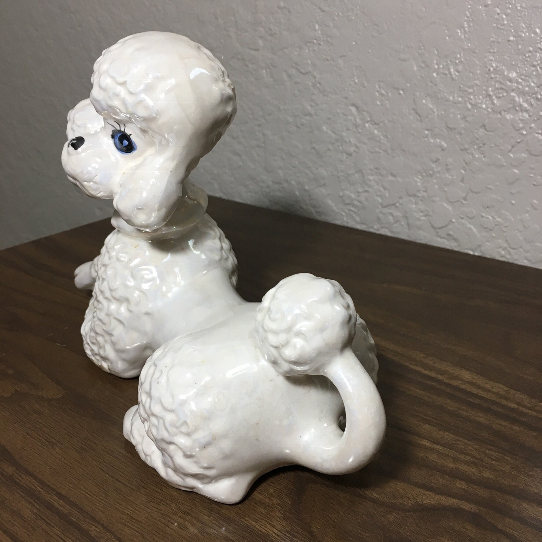 Vintage Ceramic Poodle Figurine - Etsy