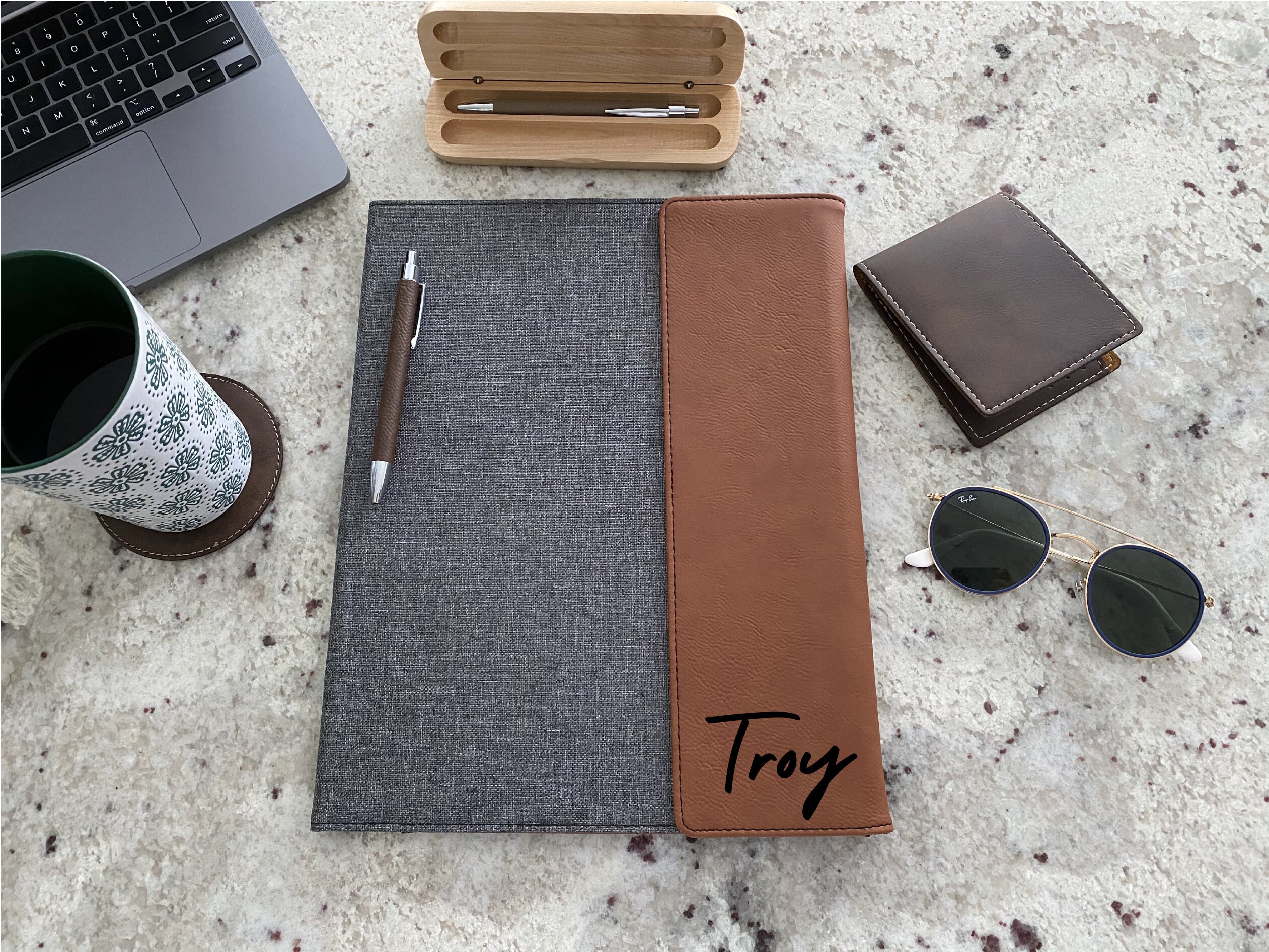 Personalized Leather Portfolio Business Portfolio Custom - Etsy