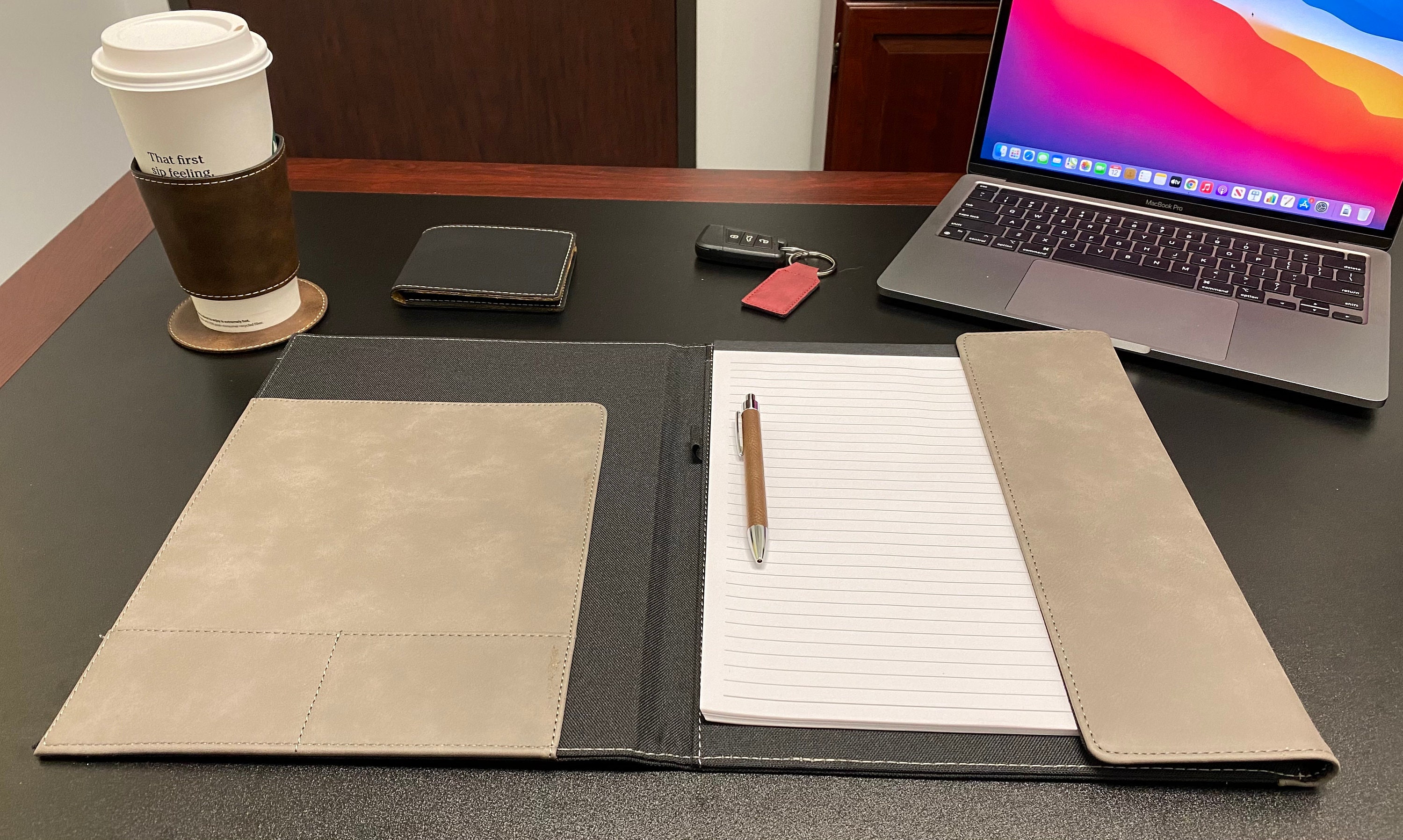 Personalized Leather Portfolio Business Portfolio Custom - Etsy