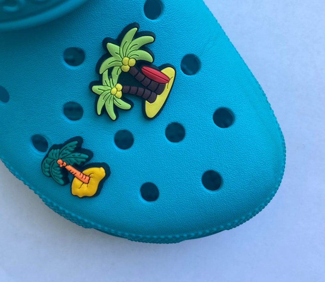 Palm Tree Croc Charms - Etsy