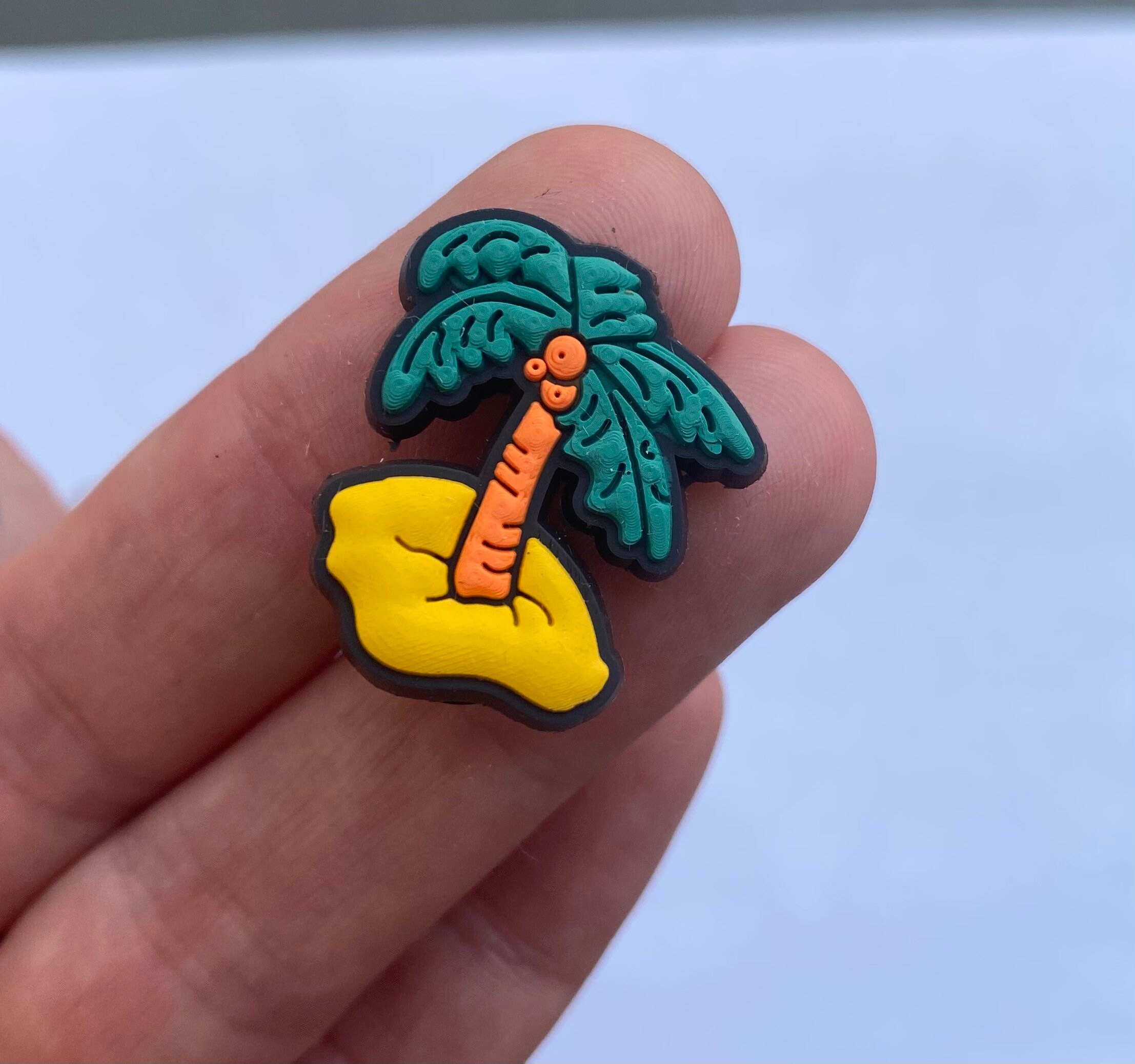 Palm Tree Croc Charms - Etsy