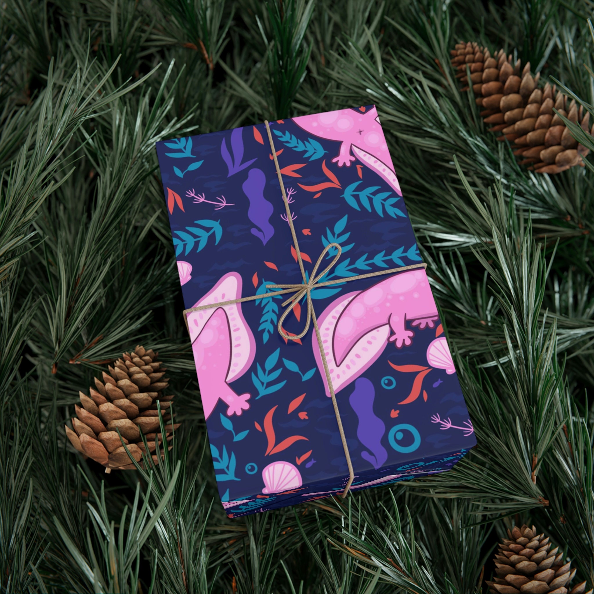 Axolotl Wrapping Paper - Etsy