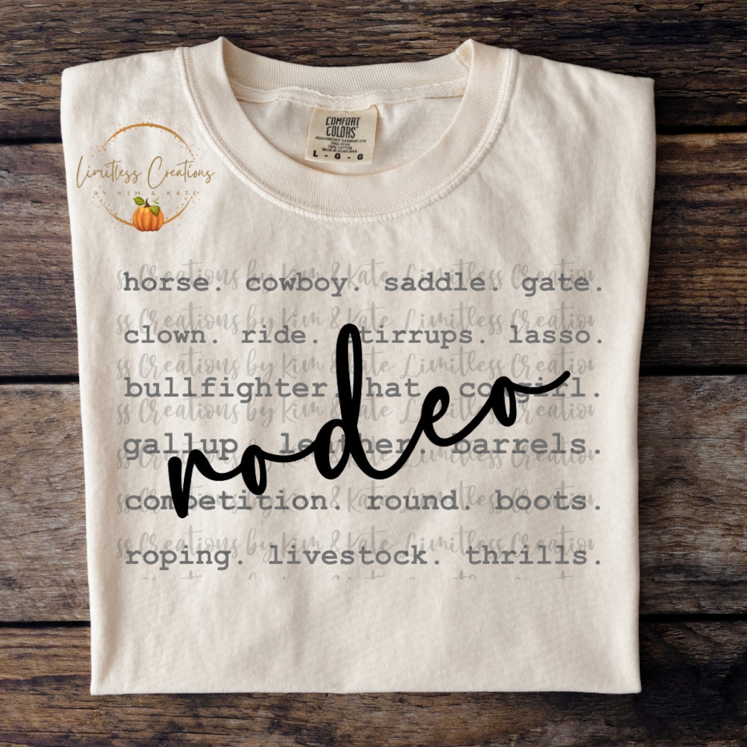 Rodeo Typography/words PNG - Etsy
