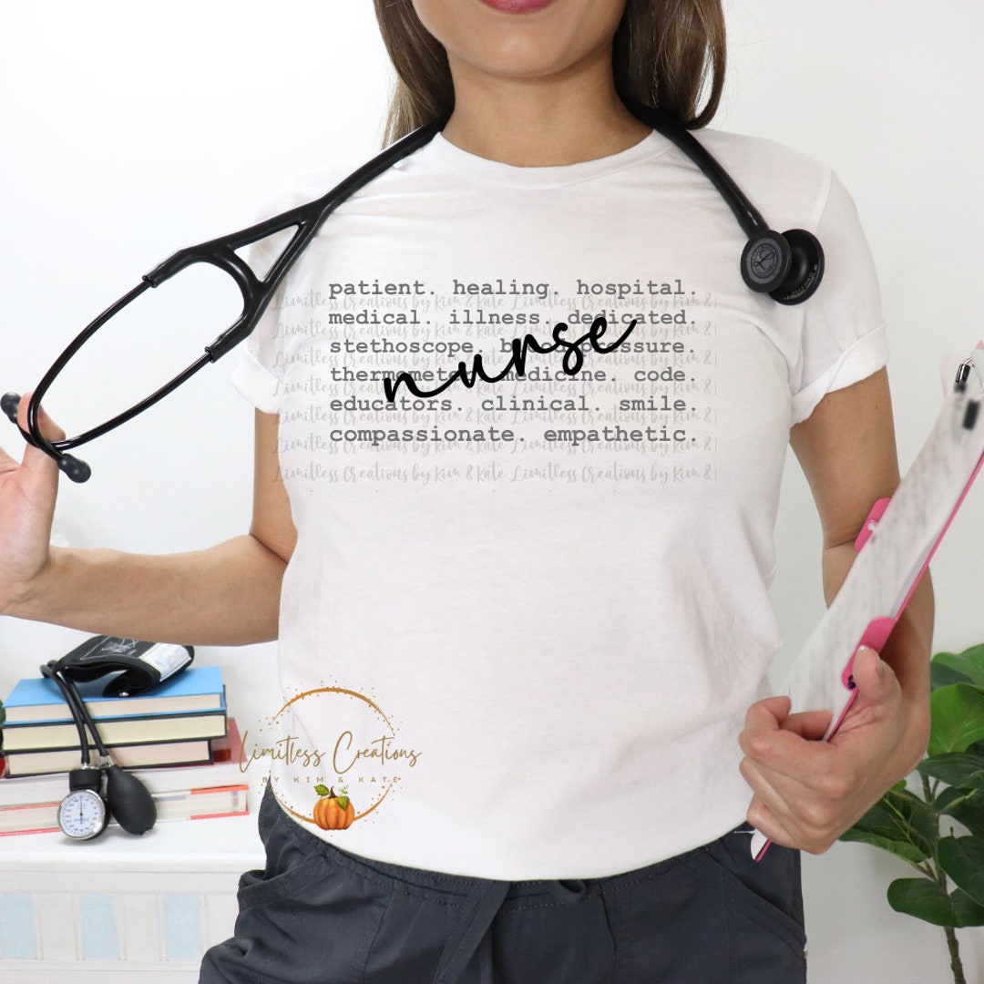 Nurse Typography/words Customizable PNG - Etsy