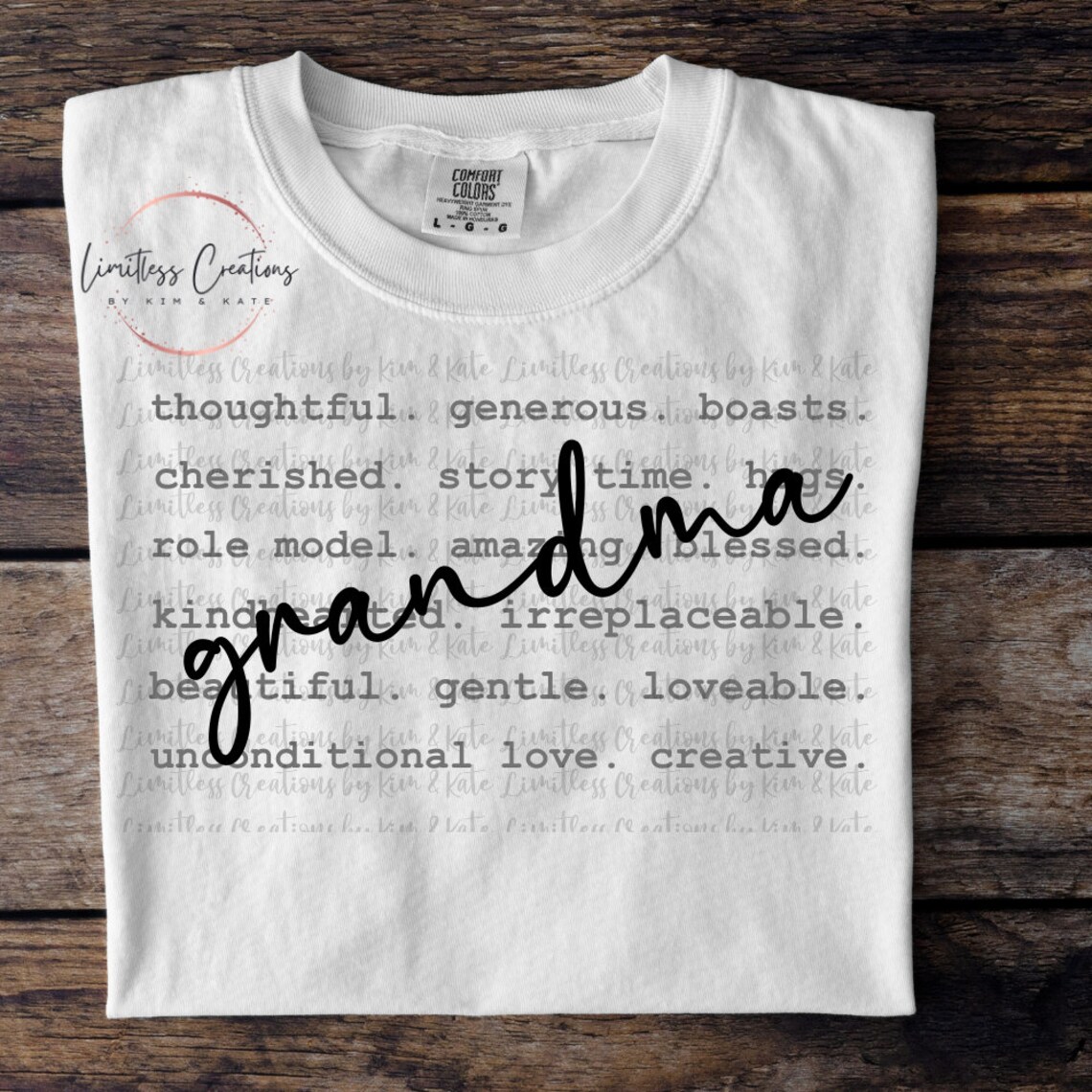 Grandma Typography/words Customizable PNG - Etsy