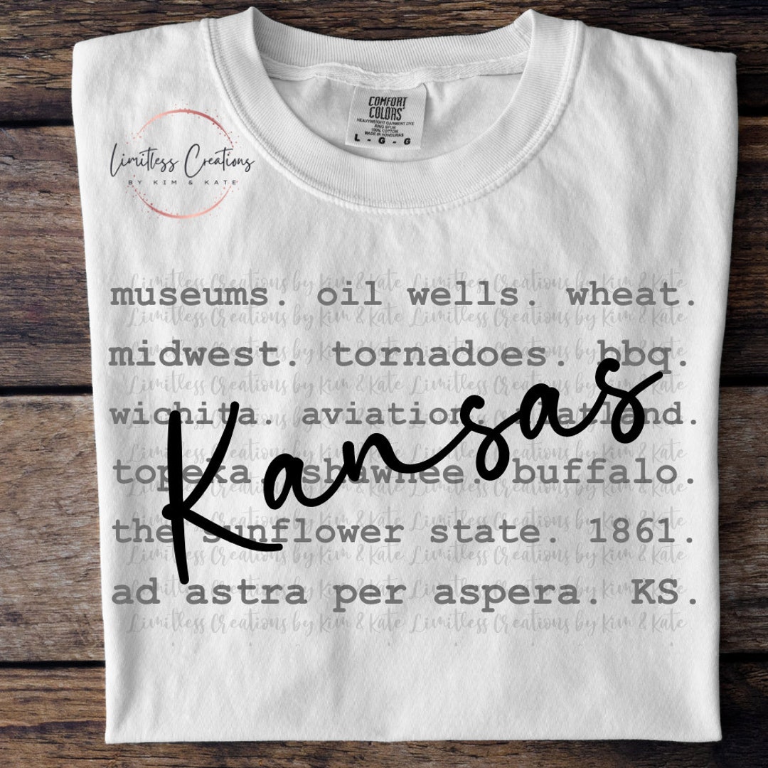 State KS Typography/words Customizable PNG - Etsy