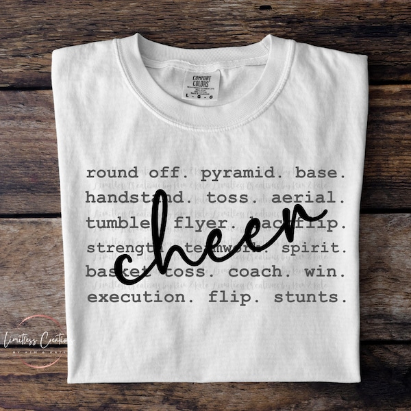 Cheer Typography - Etsy