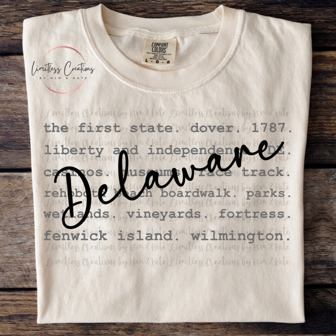State DE Typography/words Customizable PNG - Etsy