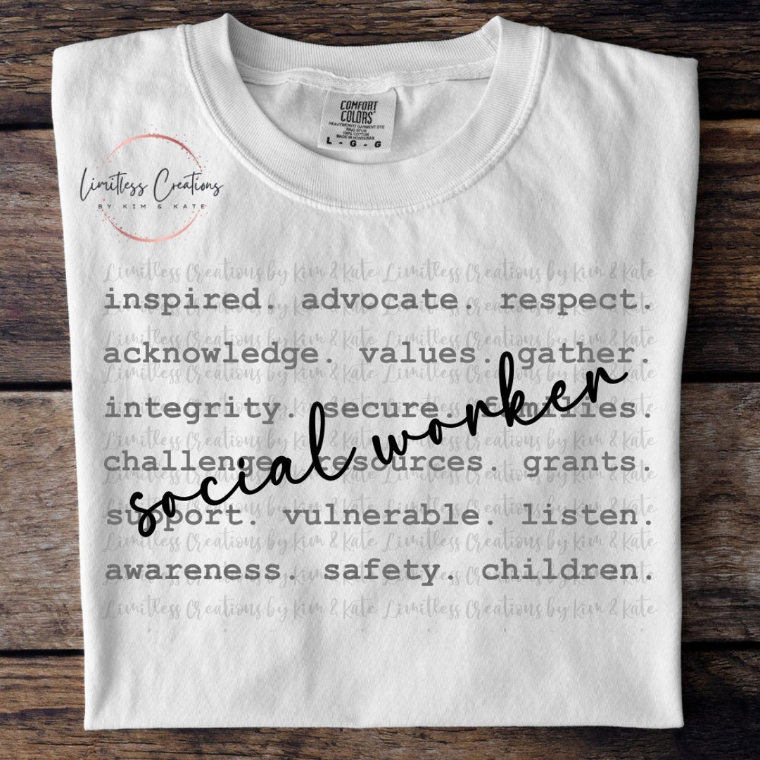 Social Worker Typography/words Customizable PNG - Etsy