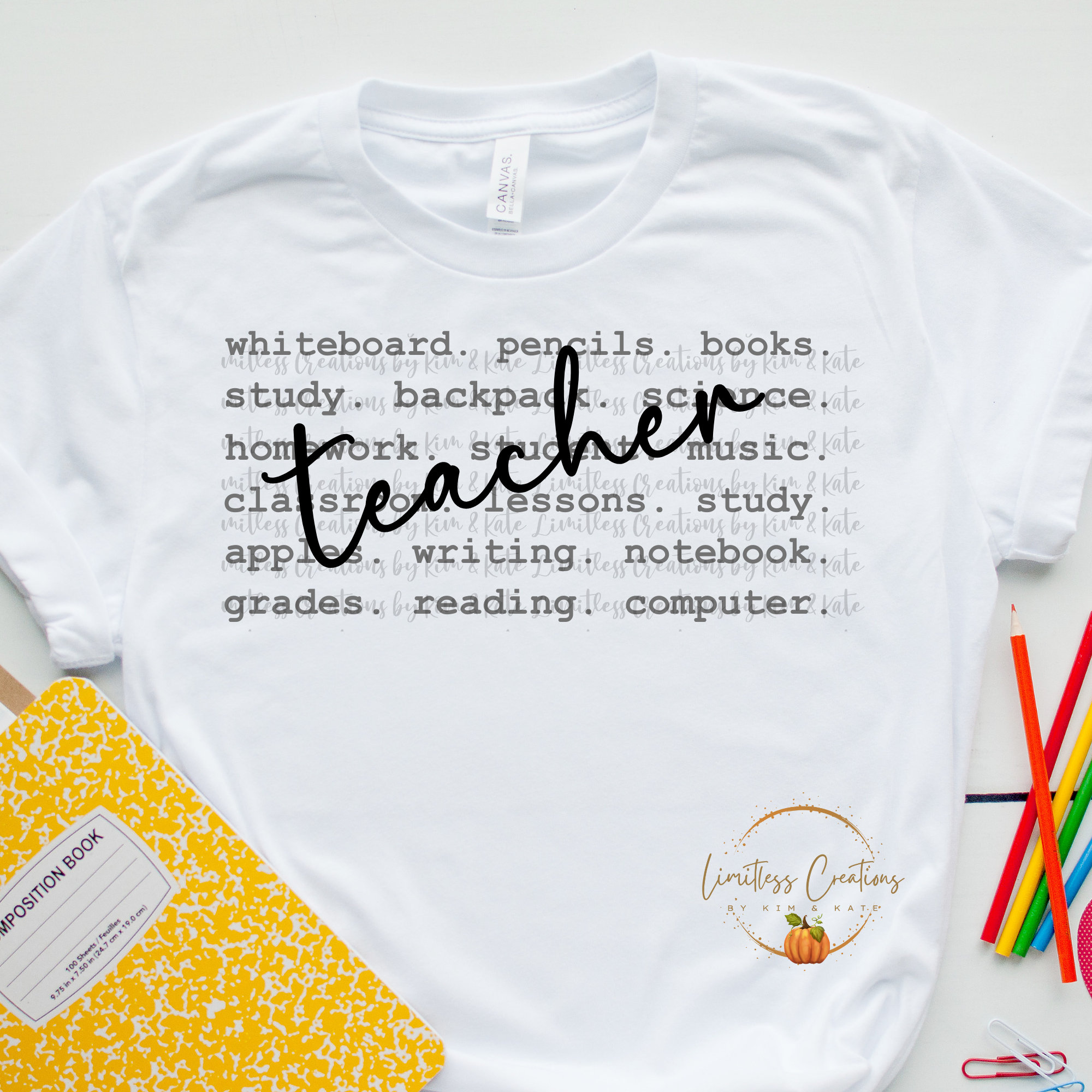 Teacher Typography/words Customizable PNG - Etsy