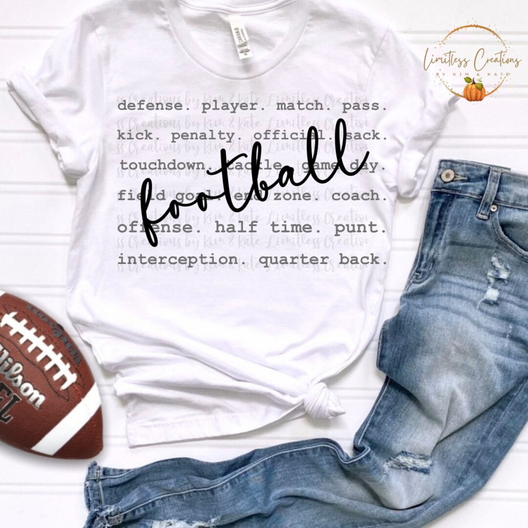 Football Typography/words PNG - Etsy