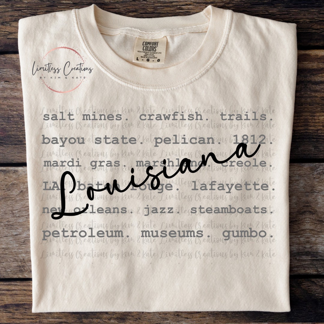 State LA Typography/words Customizable PNG - Etsy