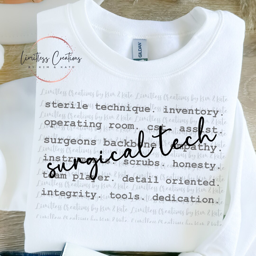 Surgical Tech Typography/words PNG - Etsy