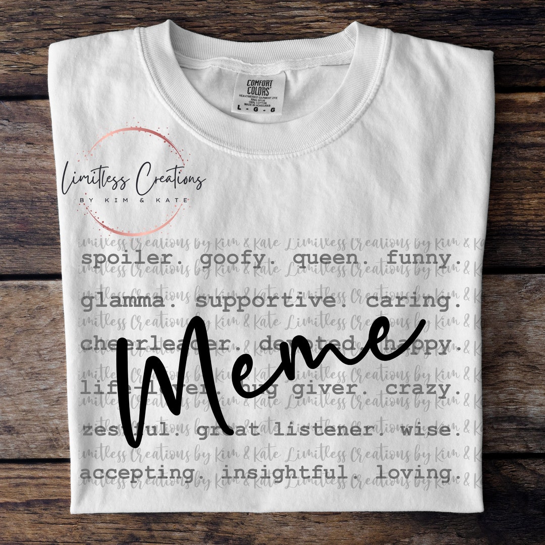 Meme Typography/words Customizable PNG - Etsy