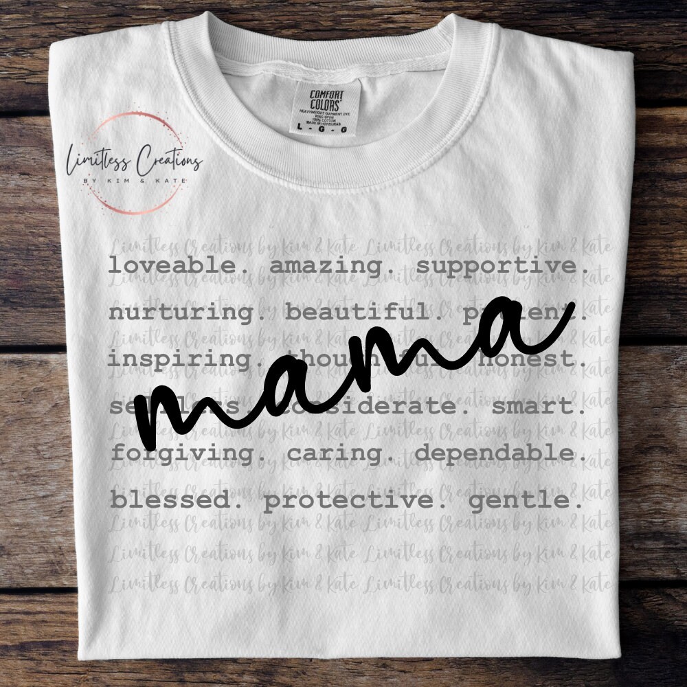Mama Typography/words Customizable PNG - Etsy