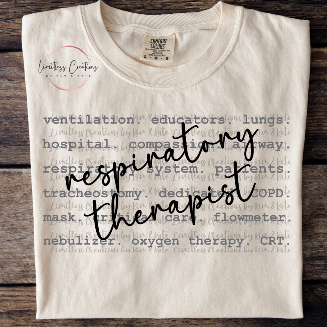Respiratory Therapist Typography/words PNG - Etsy