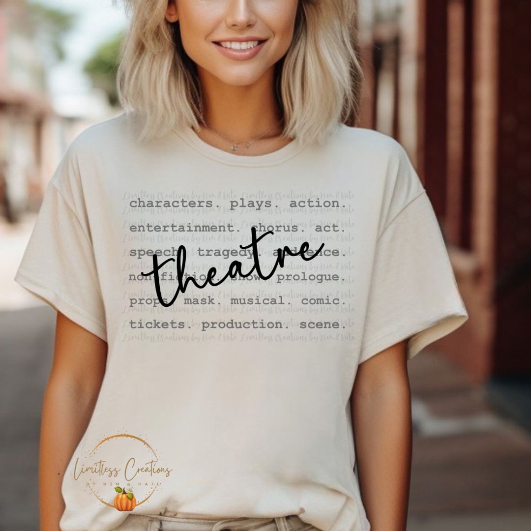 Theatre Typography/words Customizable PNG - Etsy