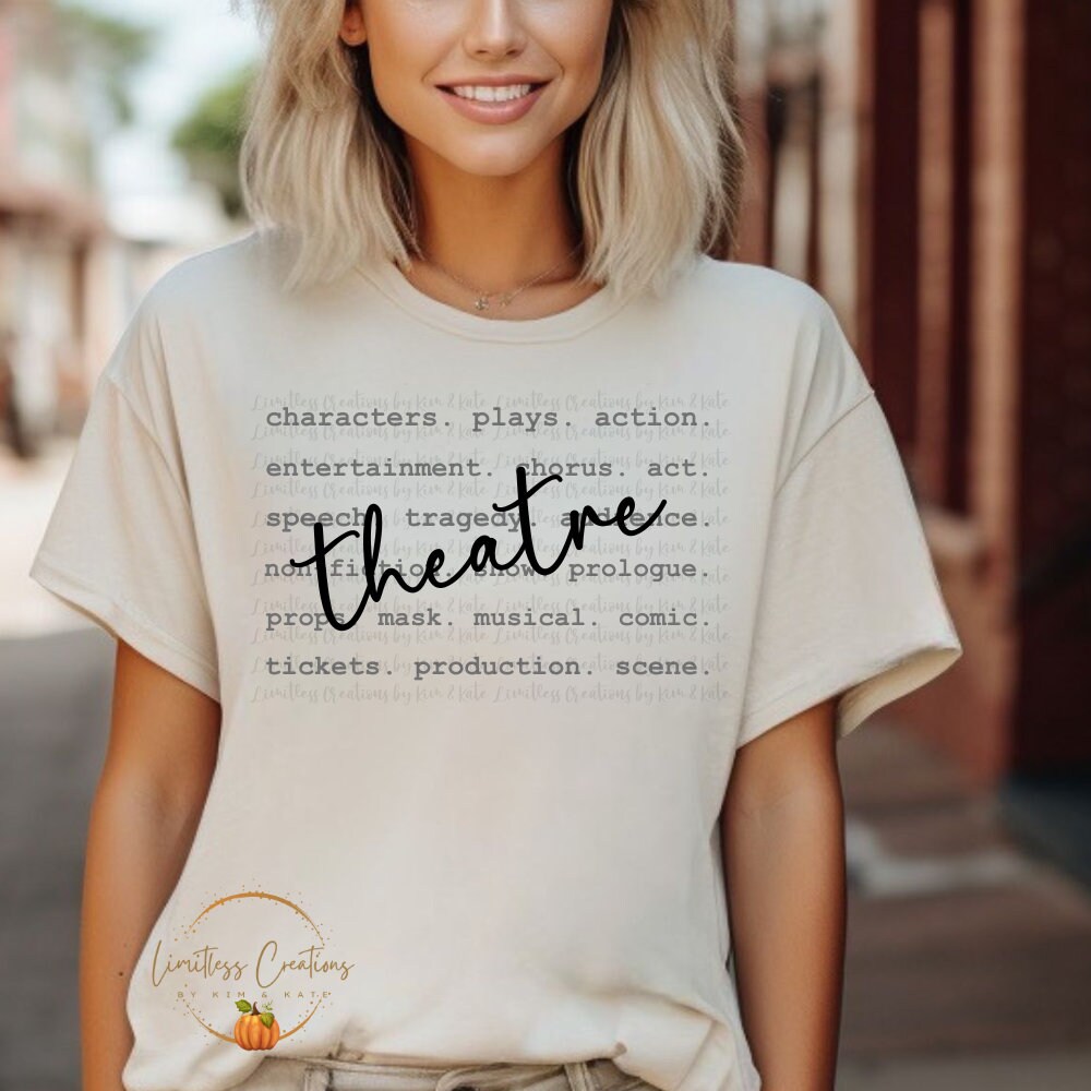 Theatre Typography/words Customizable PNG - Etsy
