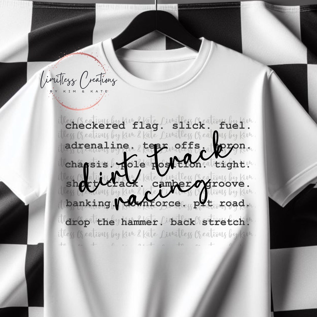 Dirt Track Racing Typography/words PNG - Etsy