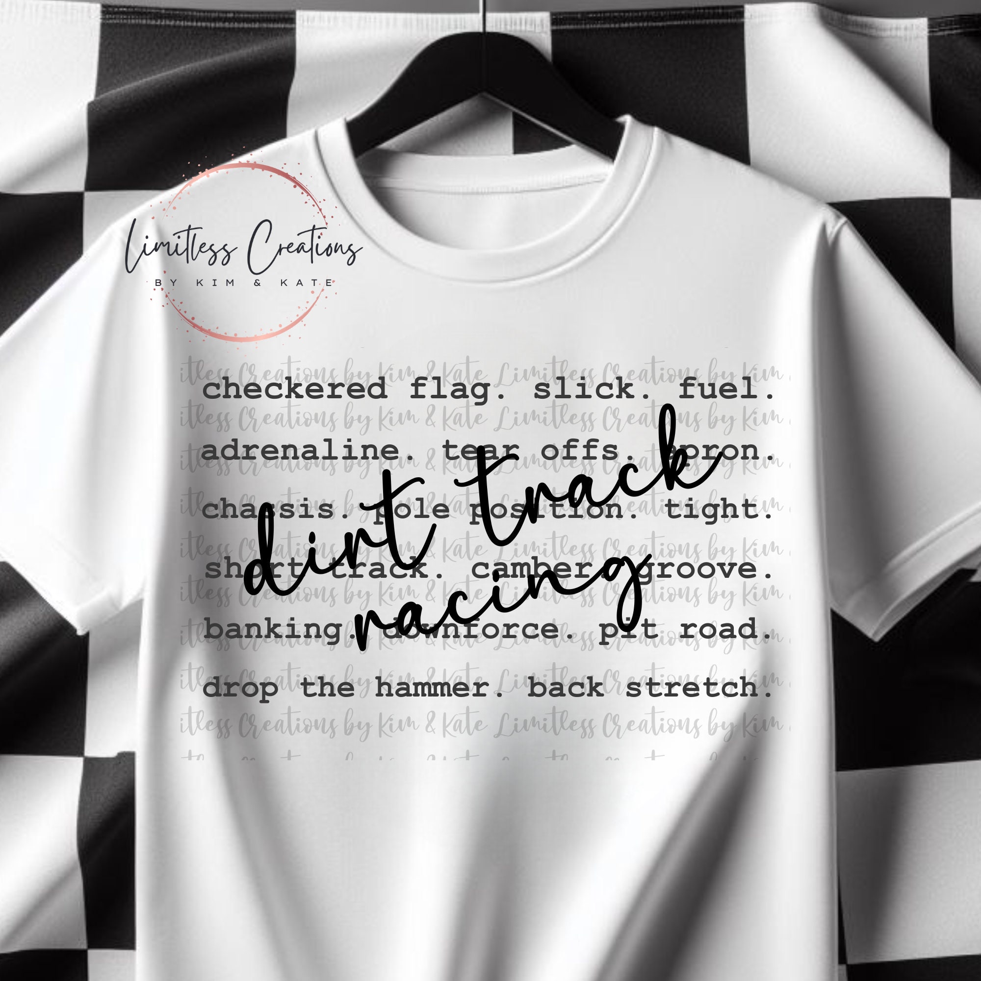Dirt Track Racing Typography/words PNG - Etsy