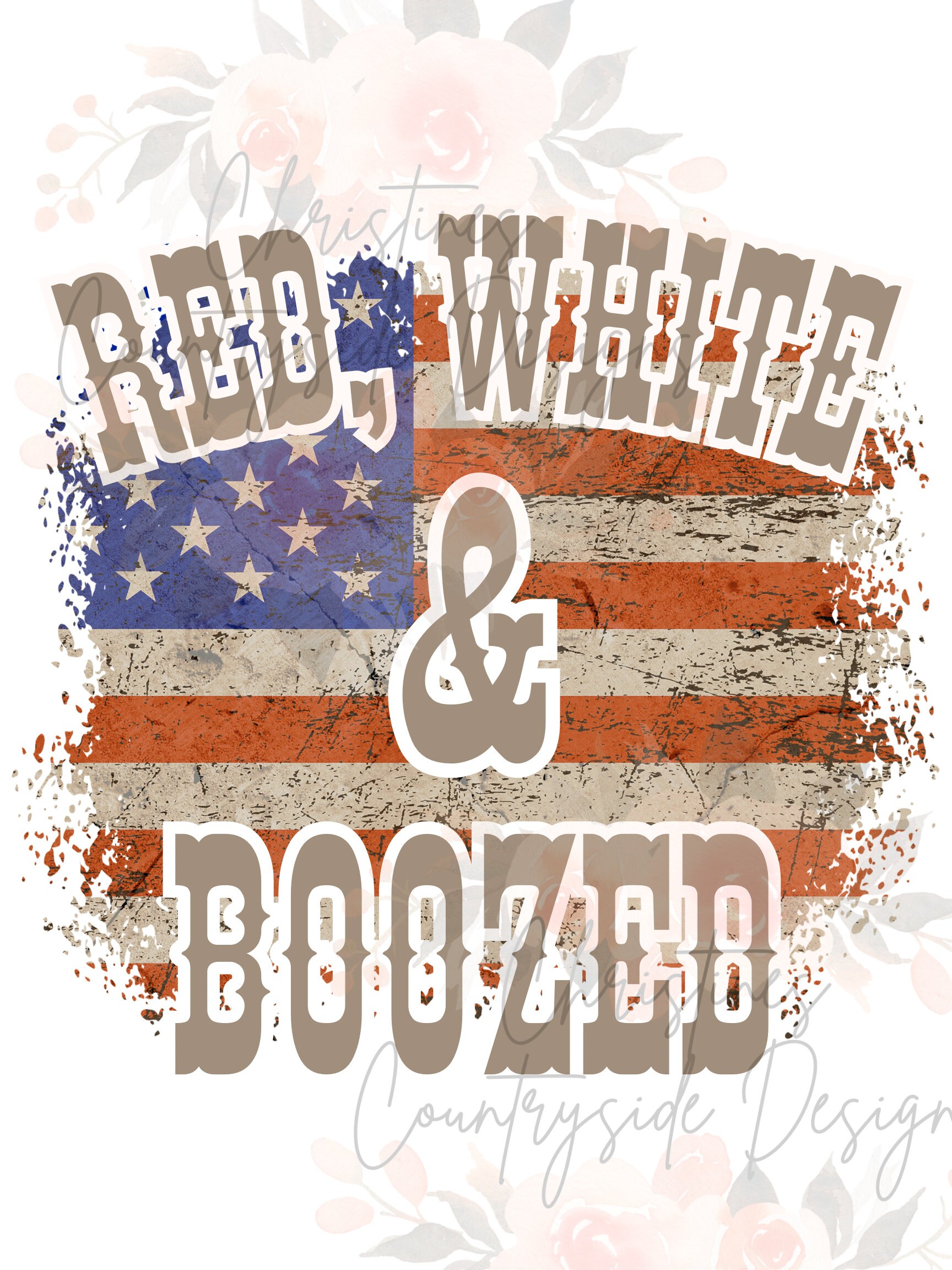 Bundle Red White and Boozed/blue Digital Download PNG PDF Subliamtion ...