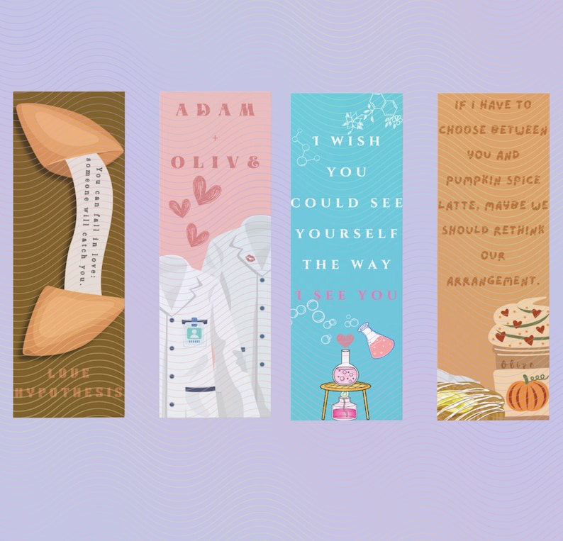 Love Hypothesis Bookmark Bundle - Etsy