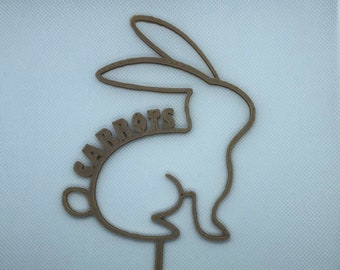 Rabbit Garden Sign | Etsy