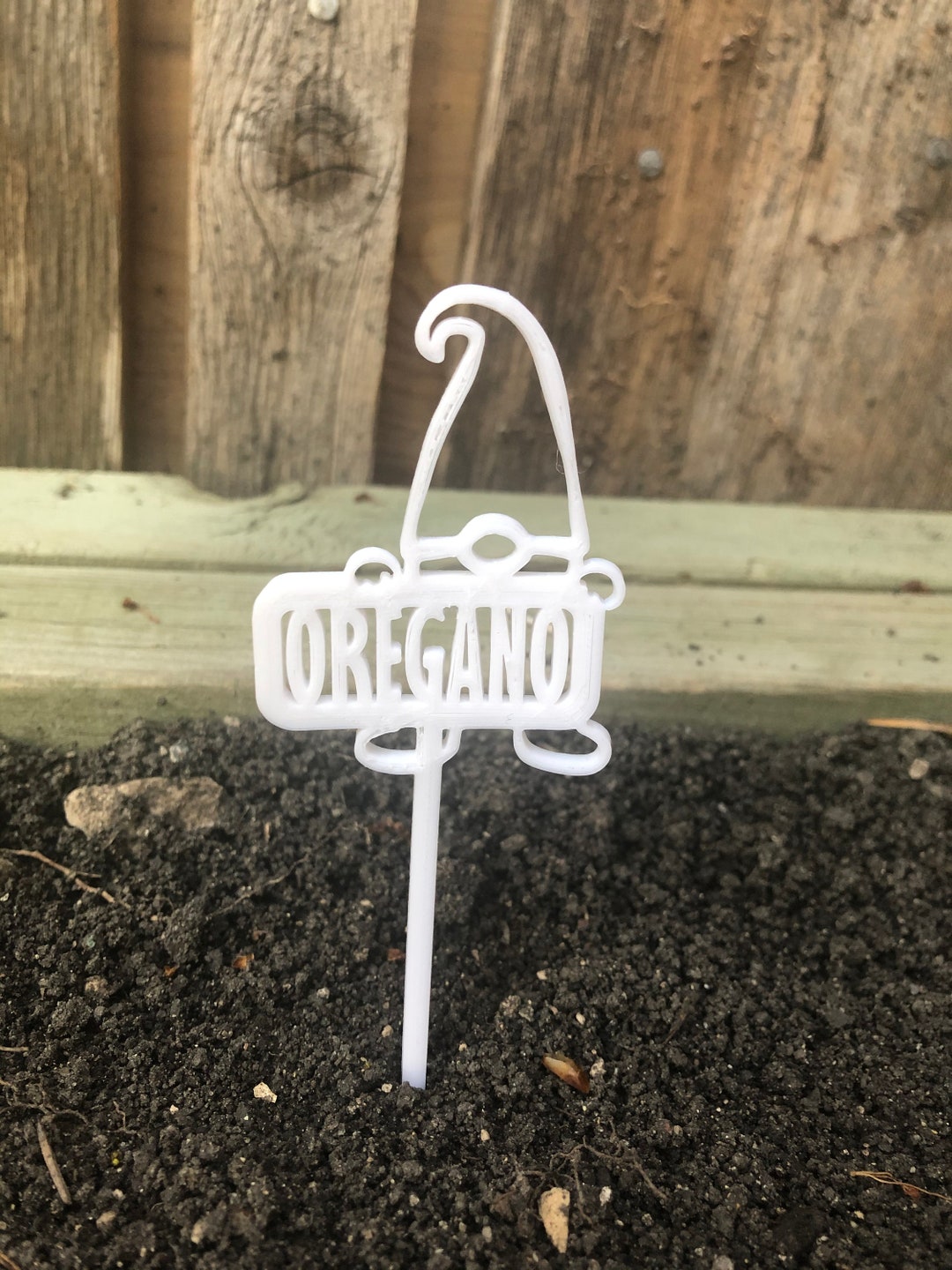 Customizable Gnome Plant Labels, 3D Printed Herb Signs, Cute Garden ...