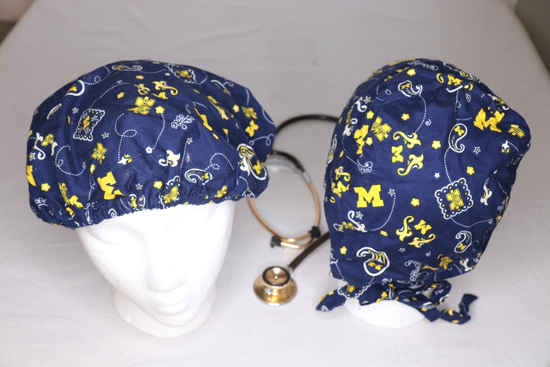 Scrub Caps- Two Styles for Medical Professionals-college #2 - Handmade ...