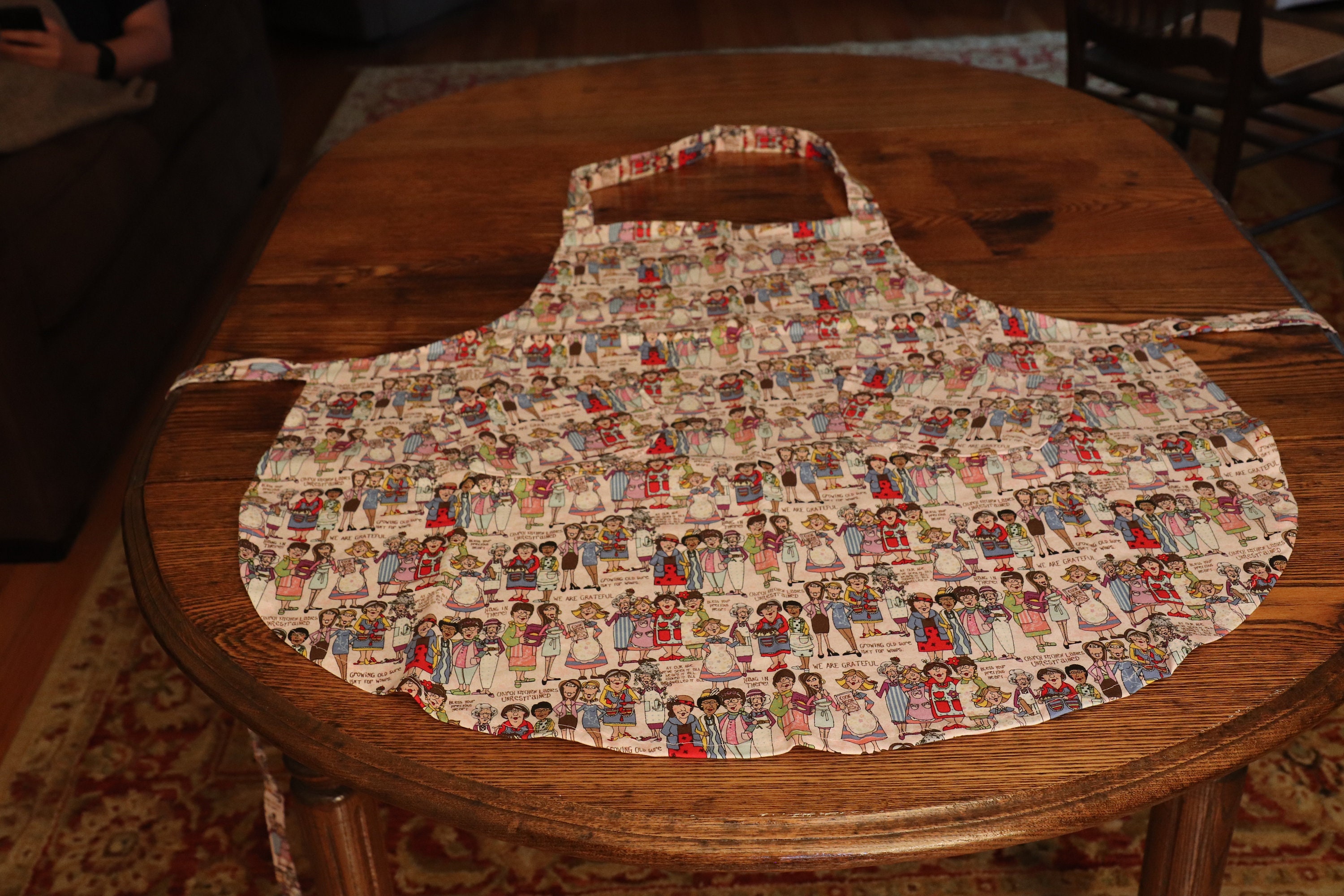 Church Ladies Aprons Pink Background Handmade - Etsy