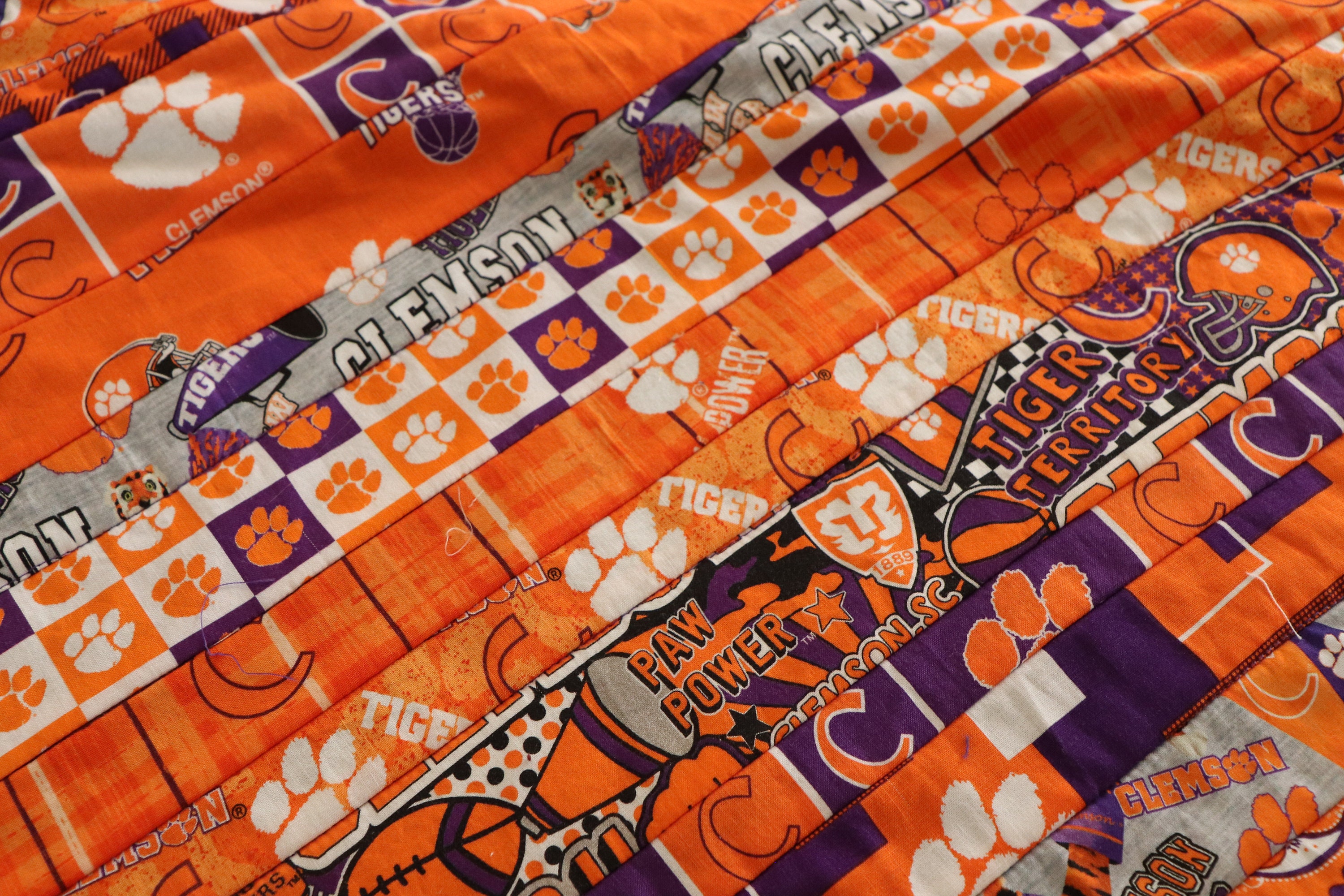 Pieced and Quilted College Team Table Runners #2 - Handmade - Etsy