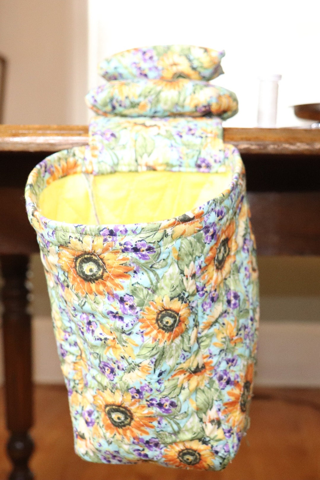 Quilted Thread Catchers- Handmade - Etsy