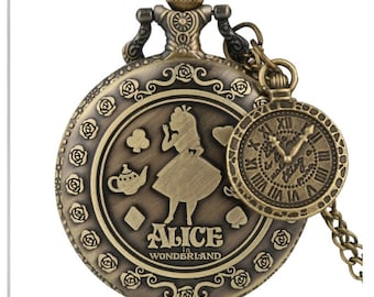 Alice in Wonderland Pocket Watch White Rabbit - Etsy Australia