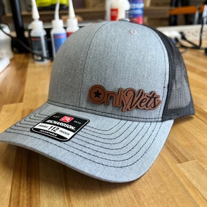Onlyvets Leather Hat Patch Richardson Hat Mesh Back Snap Back | Salty ...