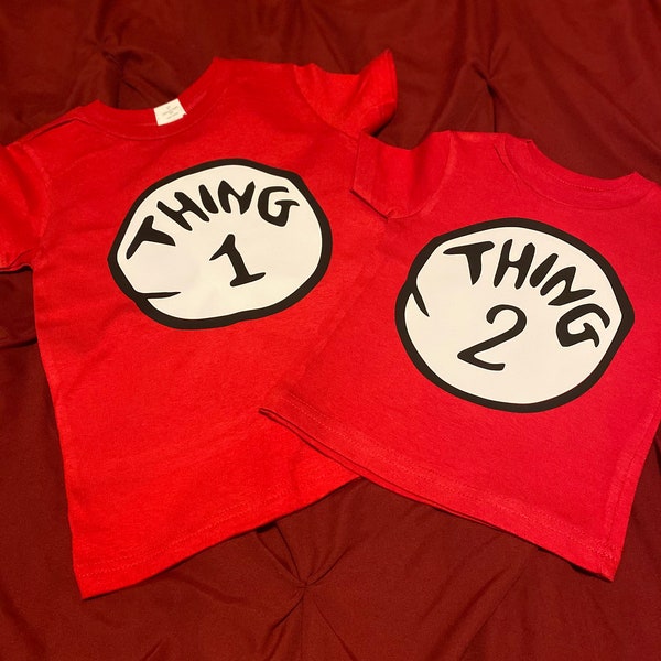 Thing One and Thing Two - Etsy