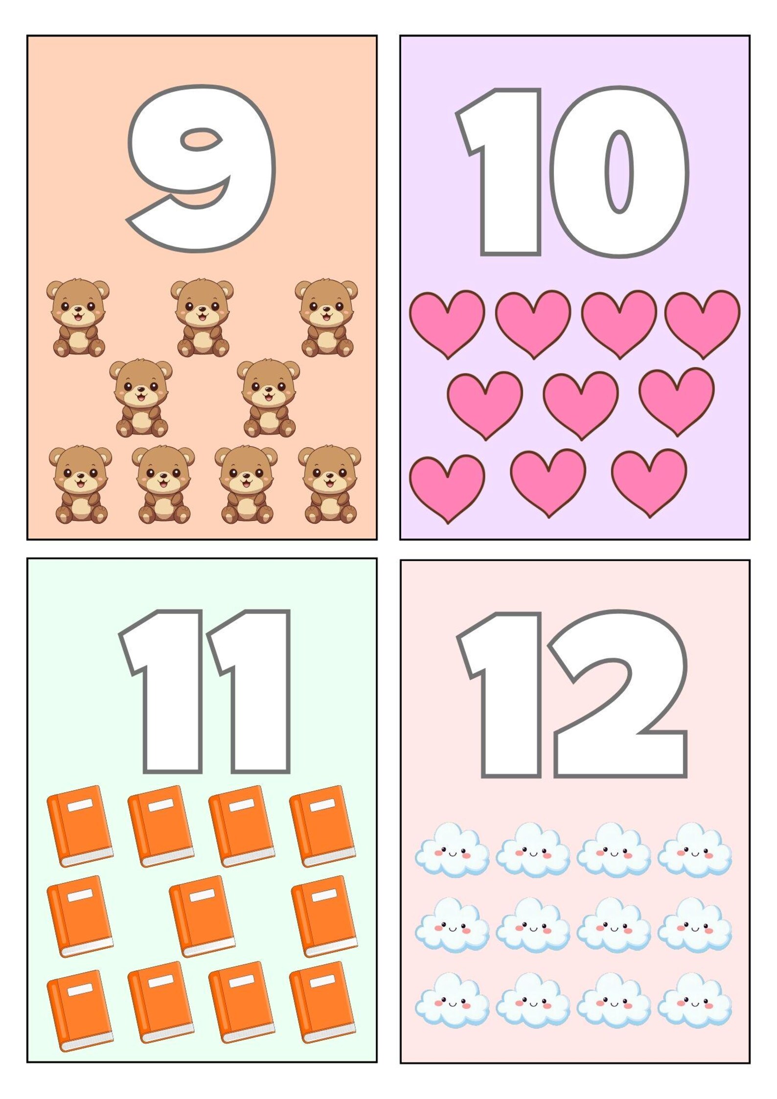 Number Flashcards 1-20, Numbers Flashcards, Learn to Count, Numbers 1 ...