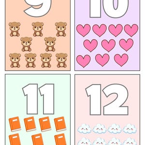 Number Flashcards 1-20, Numbers Flashcards, Learn to Count, Numbers 1 ...