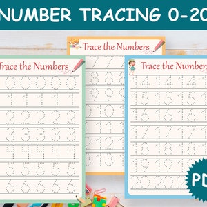 Number Tracing, Learn Numbers Writing Worksheet Printable, Learning to ...