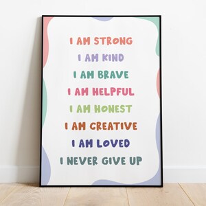 Feelings Poster, Emotions Chart, Playroom Wall Art, Classroom Art ...