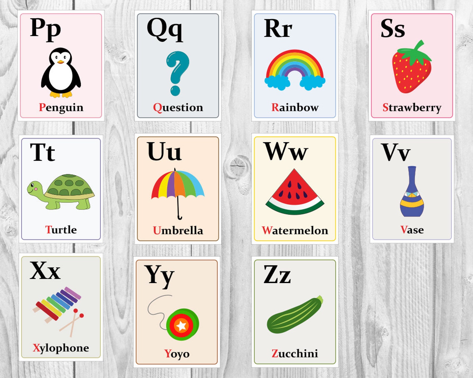 Alphabet Flashcards, ABC Flashcards, Alphabet Tracing Worksheet ...