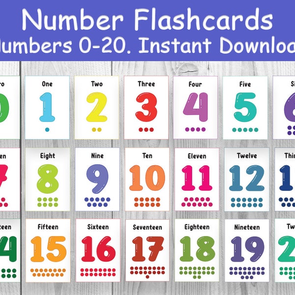 Flashcards - Etsy
