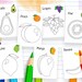15 Fruits Coloring Pages, Fruit Coloring Pages, Fruit Coloring Book for ...