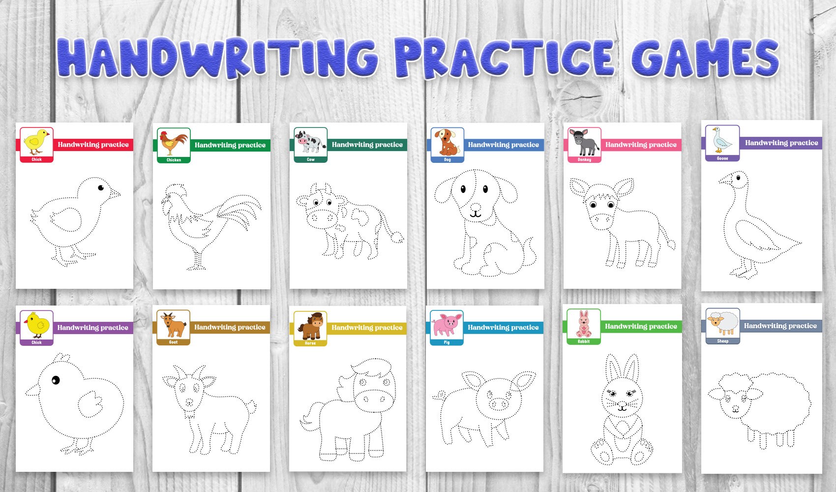Farm Animals Activity Worksheets, Farm Animals Busy Book Pdf, Activity ...