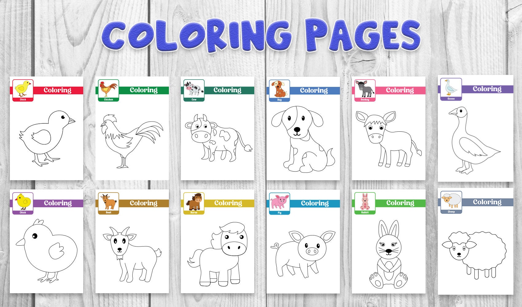 Farm Animals Activity Worksheets, Farm Animals Busy Book Pdf, Activity ...